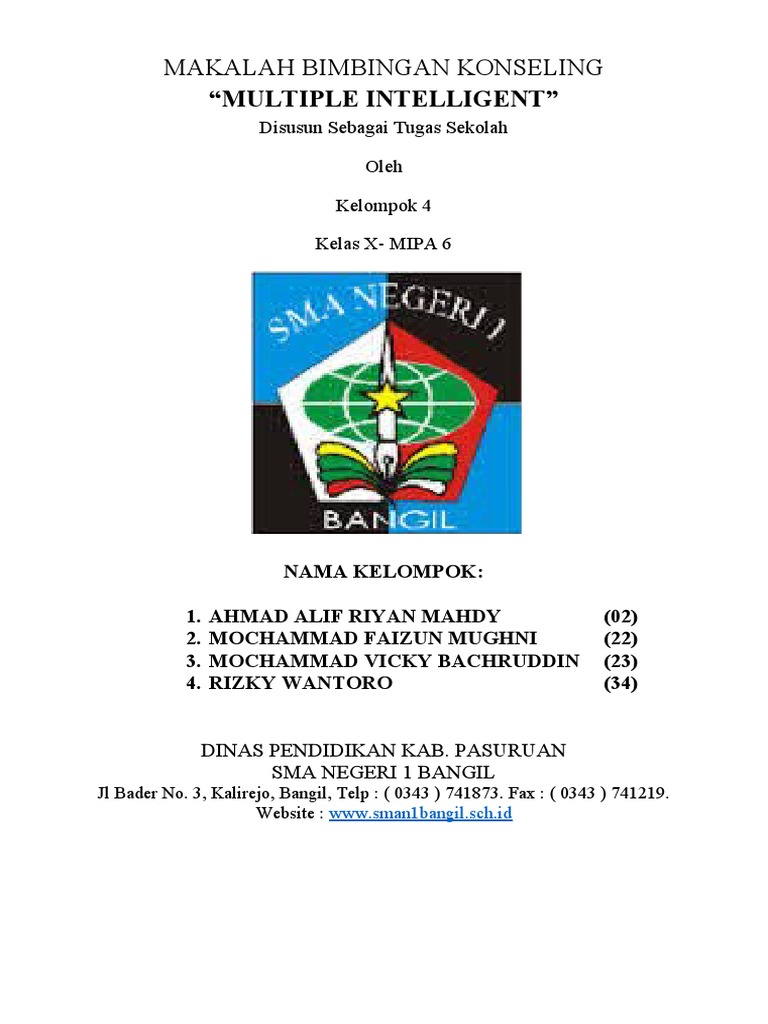 Makalah Bimbingan Konseling | PDF