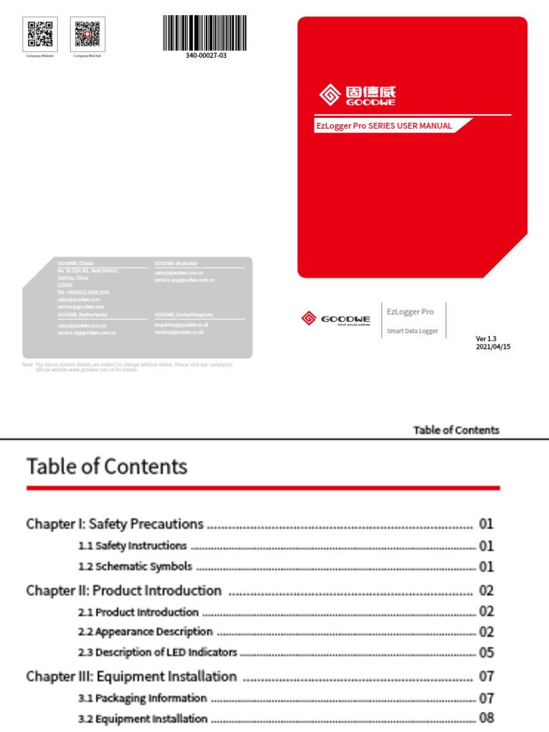 GW - EzLogger Pro - User Manual-En | PDF | Ip Address | Gateway ...