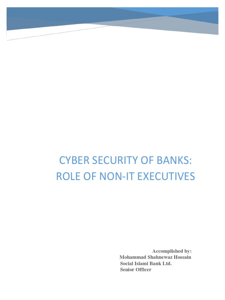 PDF Formet - Cyber Security of Banks Role of Non-IT Executives ...