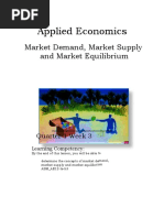 Applied Economics: Market Demand, Market Supply and Market Equilibrium | PDF | Demand | Supply ...