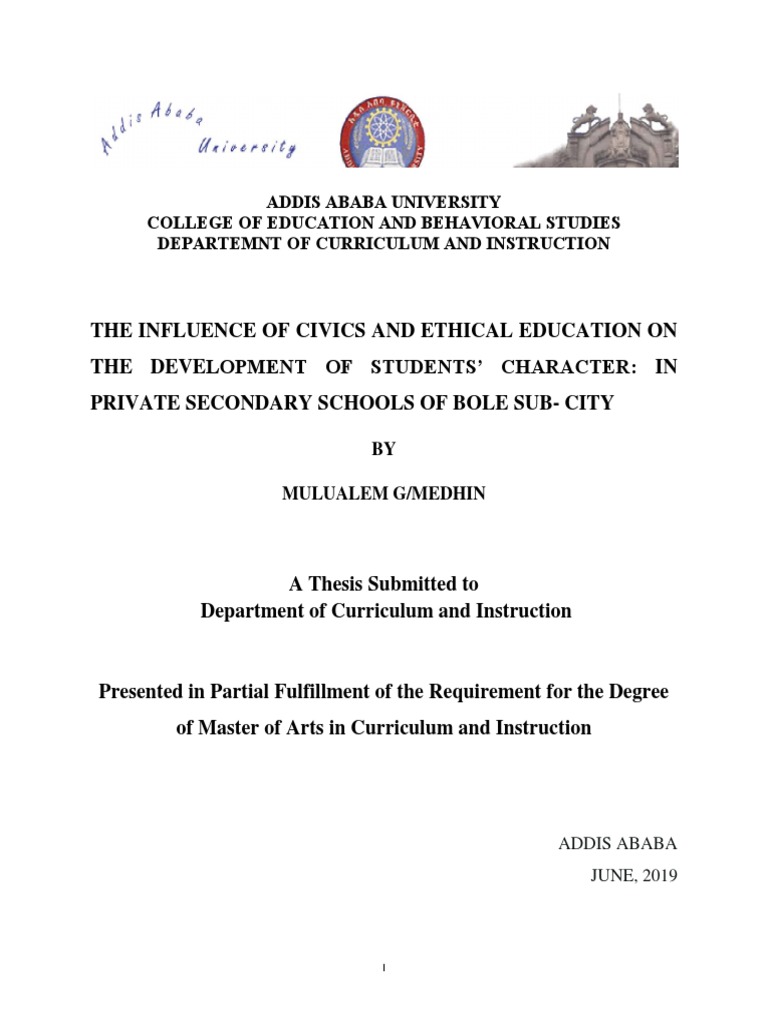Mulualem GMedhin | PDF | Citizenship | Value (Ethics)