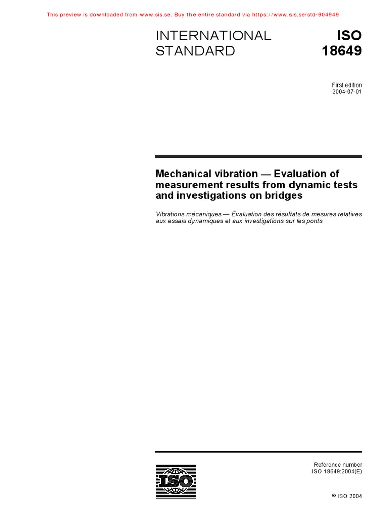 Iso 18649 2004 en PDF | Download Free PDF | International Organization ...