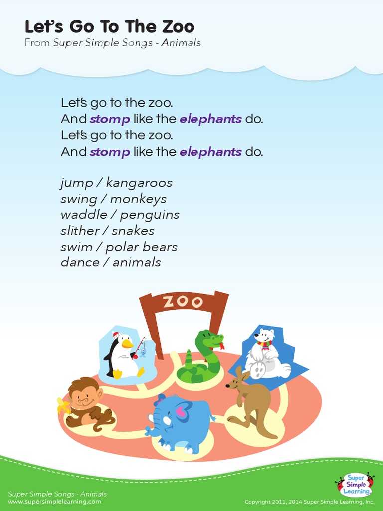 01 Let's Go To The Zoo - Easy To Difficult | PDF | Zoo | Zoology