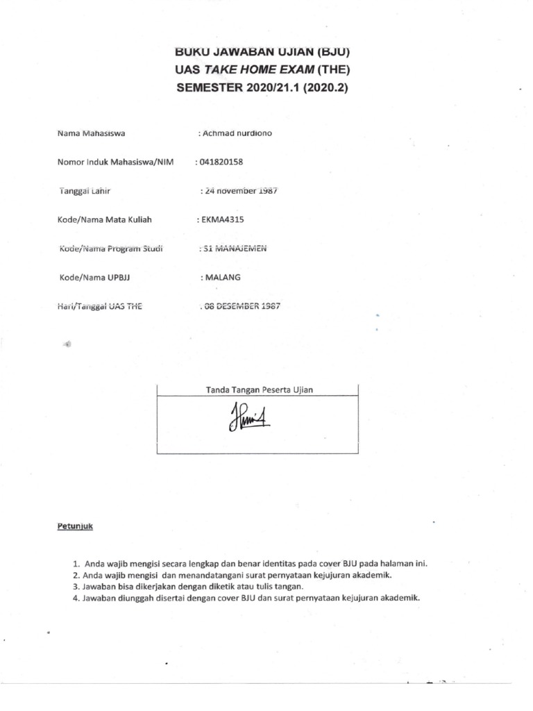 Jawaban Uas Akuntansi Biaya | PDF