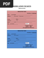 Color Coding of Medication Card | PDF