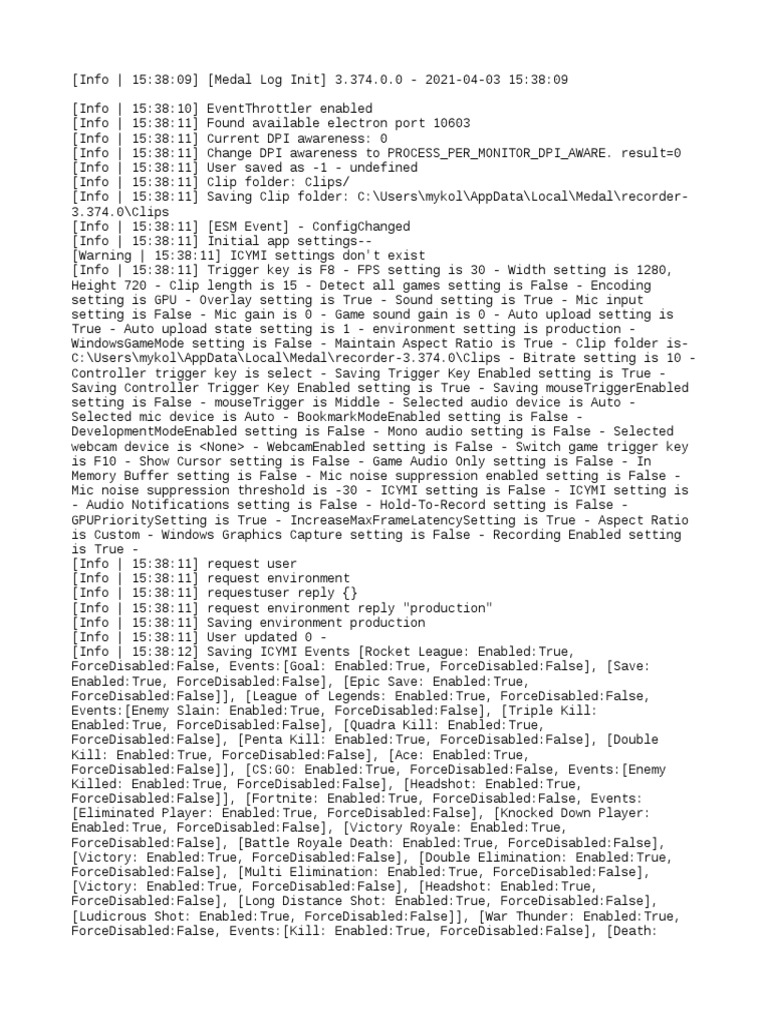 Medal Log 20210403 | PDF | Computer Science | Computing