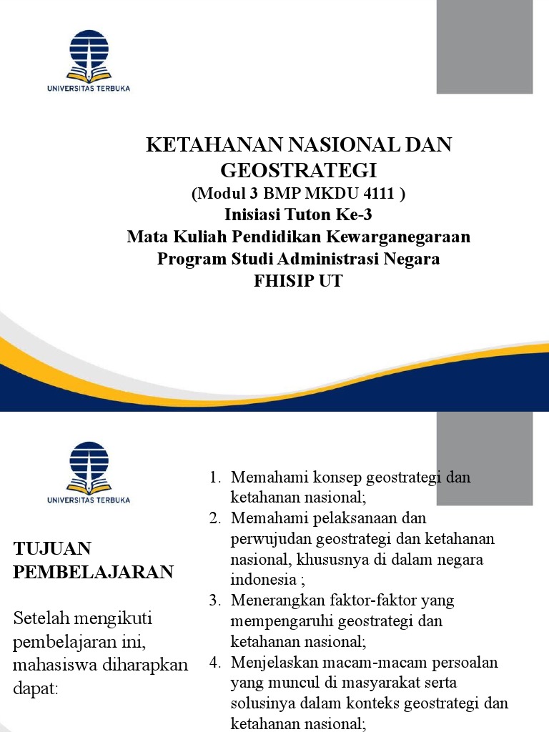 Geostrategi dan Ketahanan Nasional | PDF
