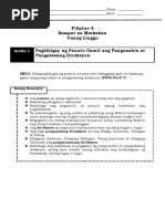 Panuto at Direksiyon | PDF