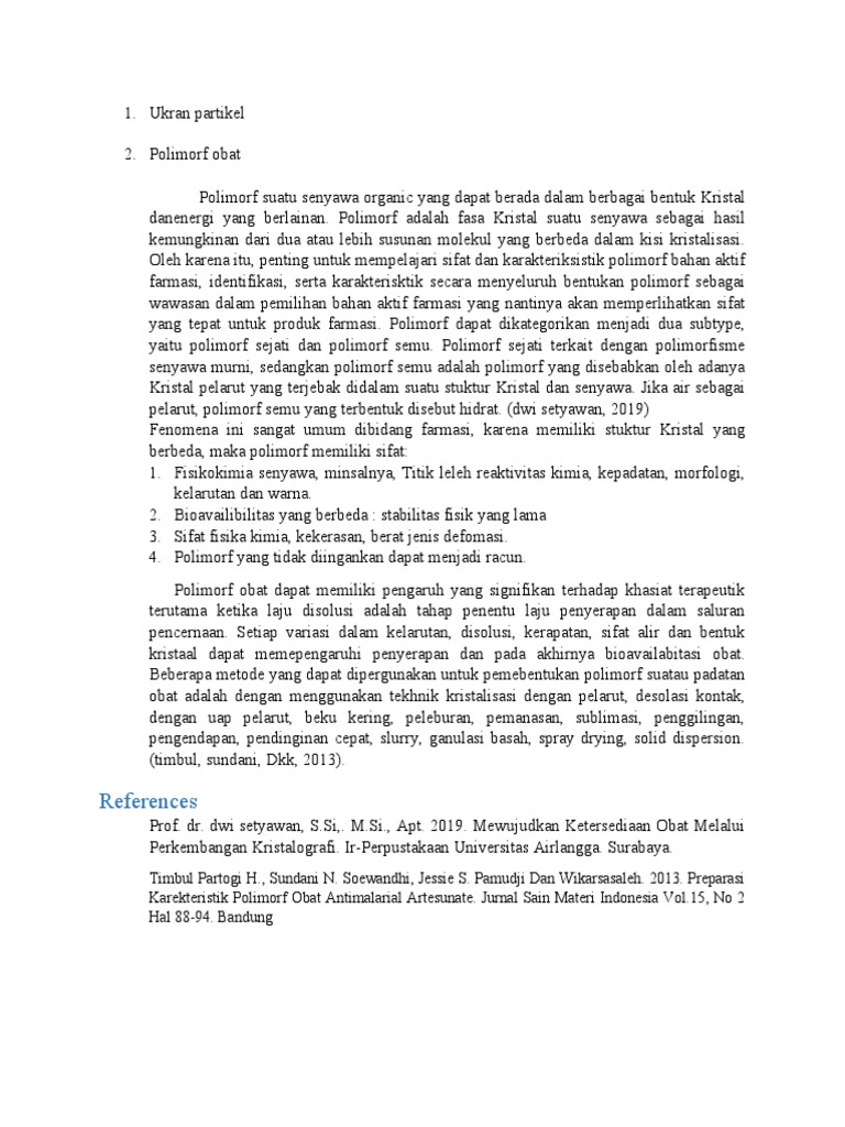 POLYMORPHIC DRUG FORMS: PROPERTIES, IDENTIFICATION AND IMPLICATIONS FOR ...