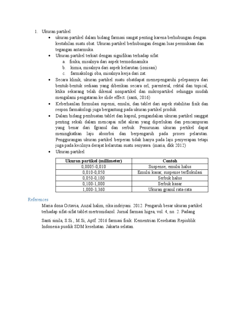Ukuran Partikel | PDF