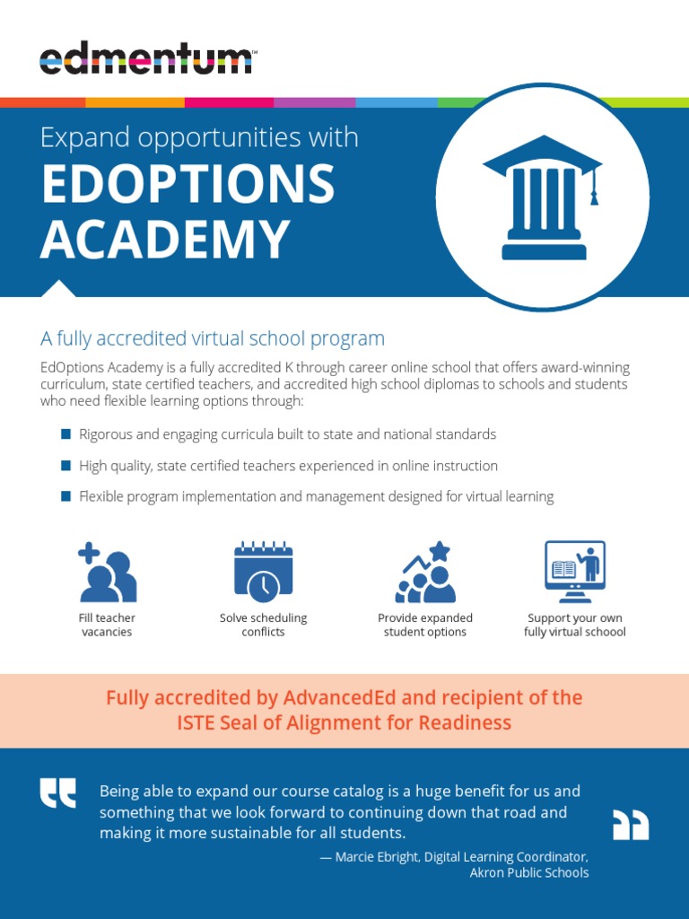 Edmentum Online School Program Information | PDF | Vocational Education ...