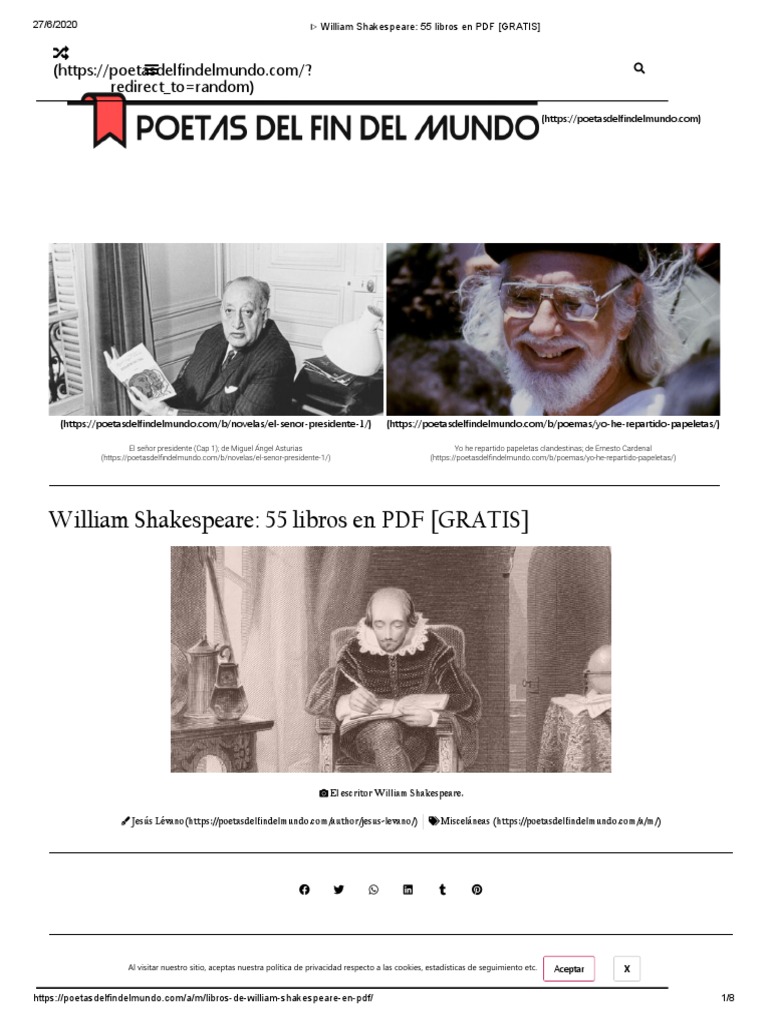 William Shakespeare - 55 Libros en PDF (GRATIS) | PDF | William ...
