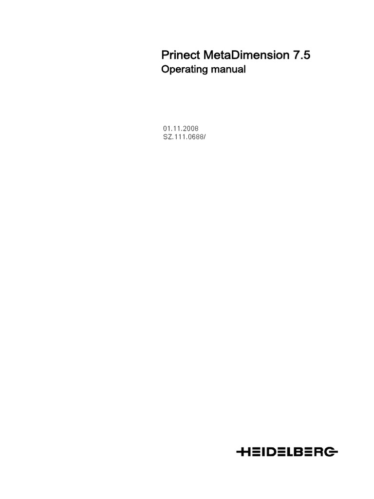 Usr - Guid Metadimension 7.5 | PDF | Page Layout | Graphic Design