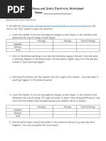 Static Electricity Balloon Experiments | PDF | Science & Mathematics