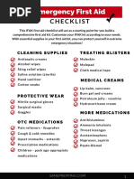 Clinic Supplies Equipment Checklist Sample | PDF | Equipment | Nature
