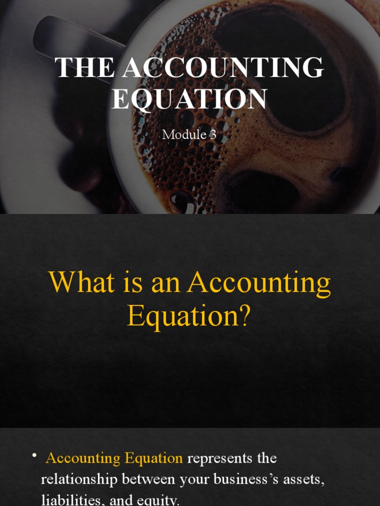 The Accounting Equation | Download Free PDF | Debits And Credits ...