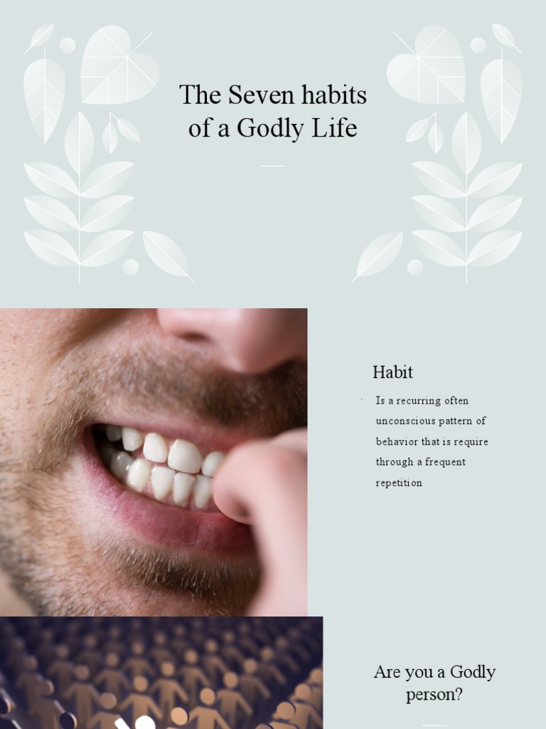 The Seven Habits of A Godly Life | PDF
