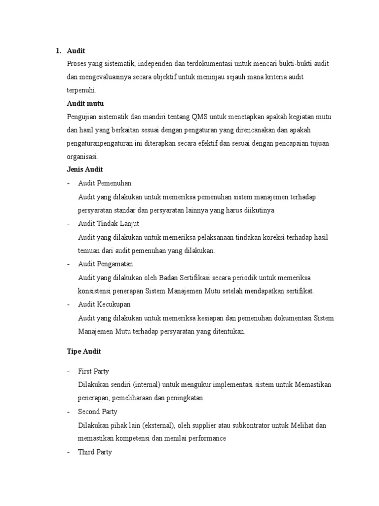 Muhammad Ihsan WR - UTS AUDIT MUTU | PDF