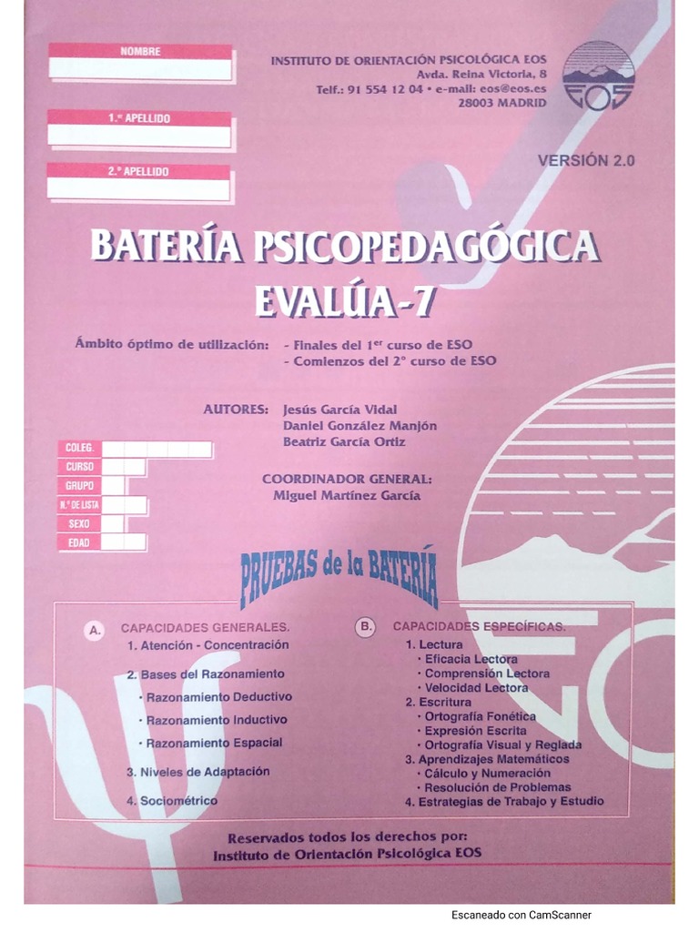 EVALÚA 7 Original | PDF