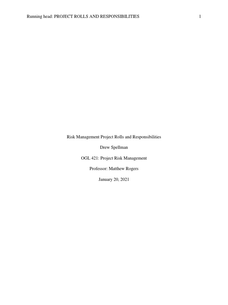 Project Rolls and Responsibilities | PDF | Brand | Marketing