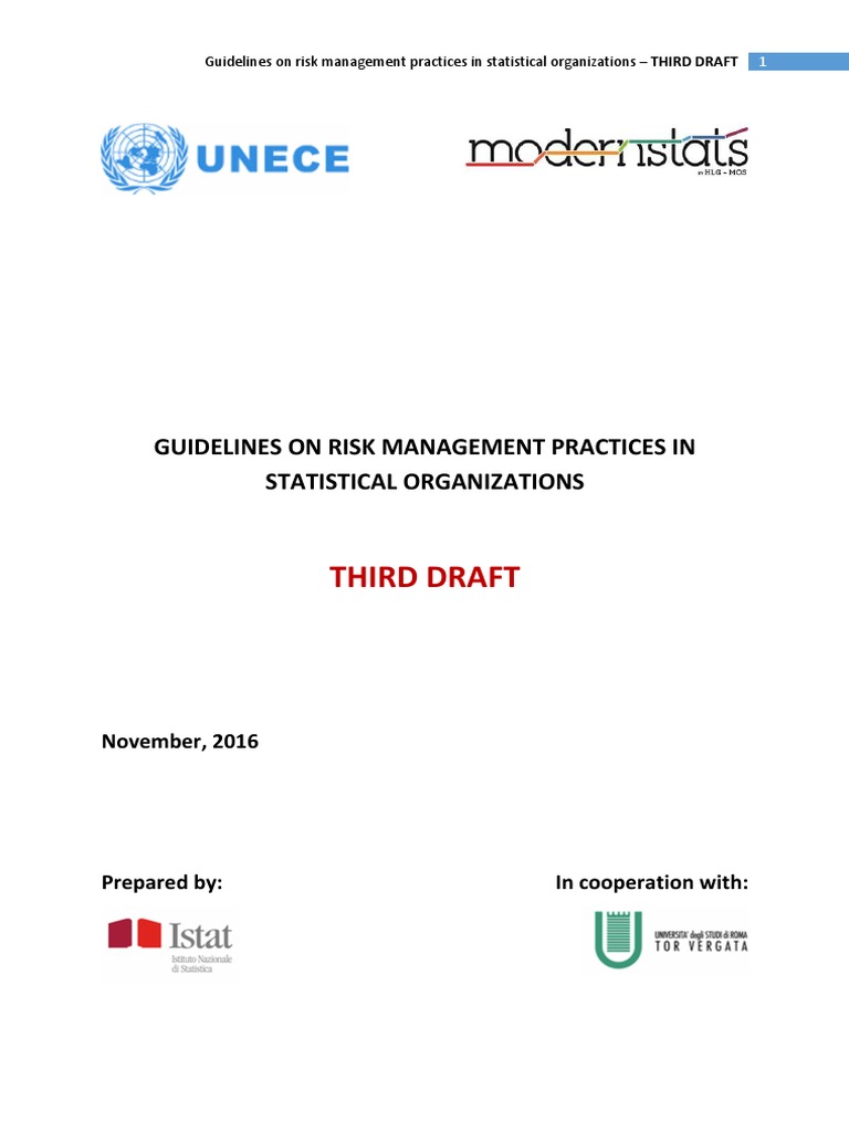 Risk Management Guideline - 3 Draft FINAL | PDF | Risk | Risk Management