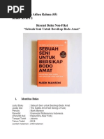 Resensi Buku Novel SEBUAH SENI UNTUK BERSIKAP BODO AMAT | PDF