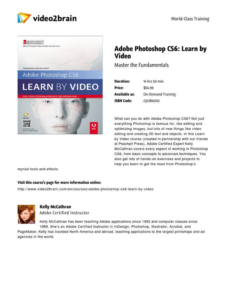Adobe Photoshop CS6 Video Course | PDF | Art