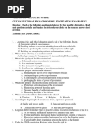 Ethiopian Exit Exam Model Questions | PDF | Governance | State (Polity)