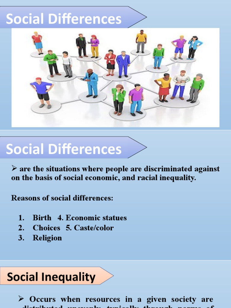 Social Differences | PDF | Social Inequality | Discrimination & Race ...