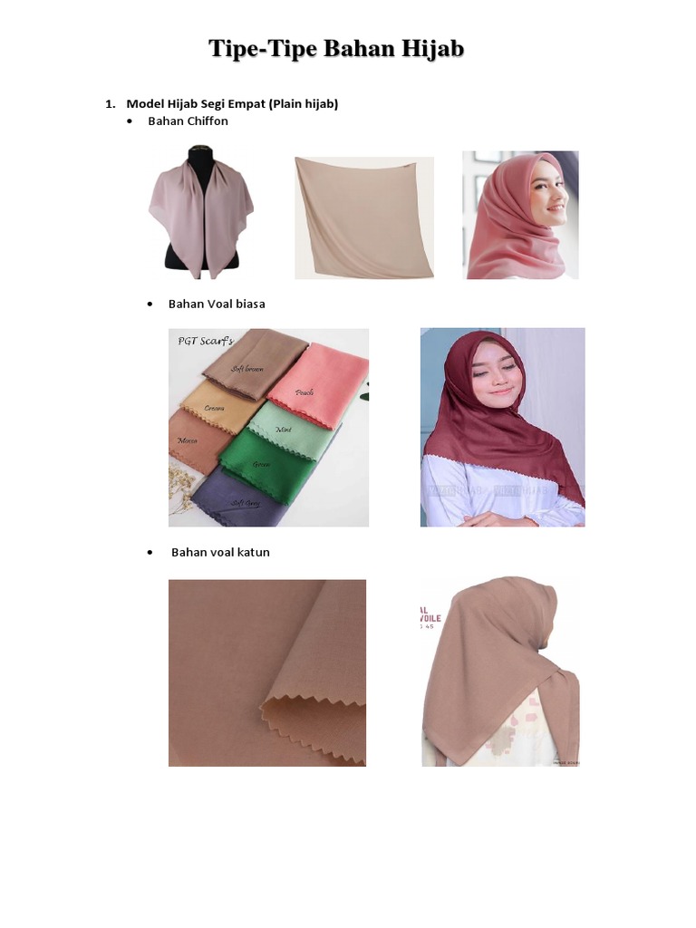 Tipe Tipe Hijab | PDF