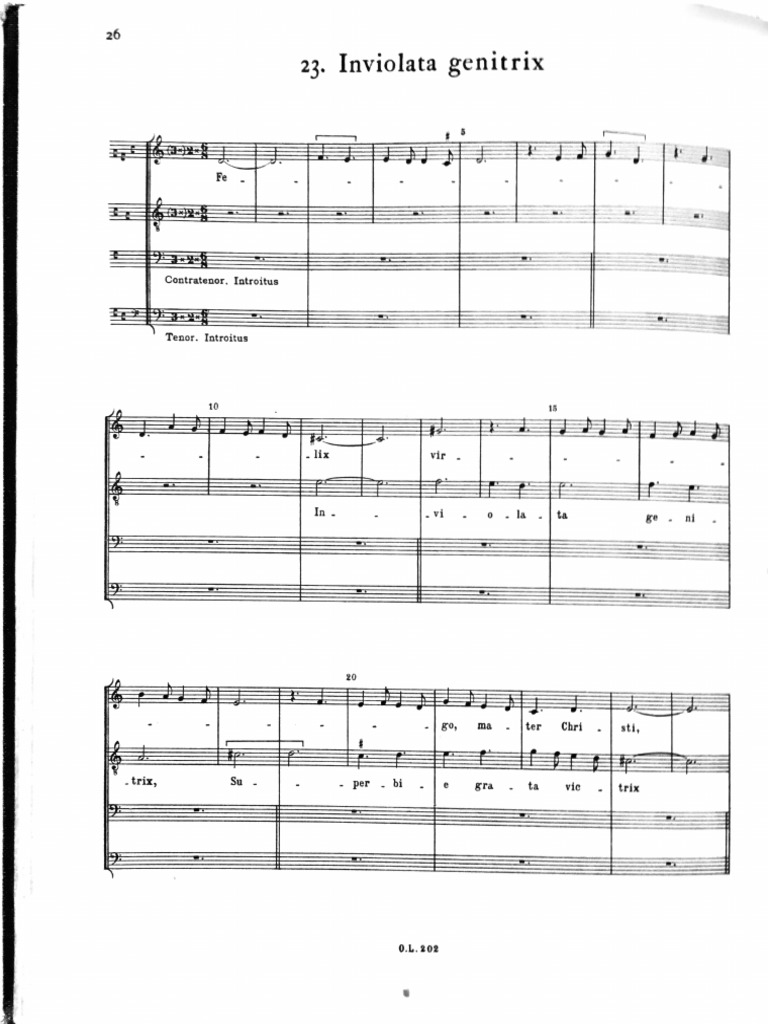 De Machaut - Felix Virgo, Inviolata Genitrix | PDF