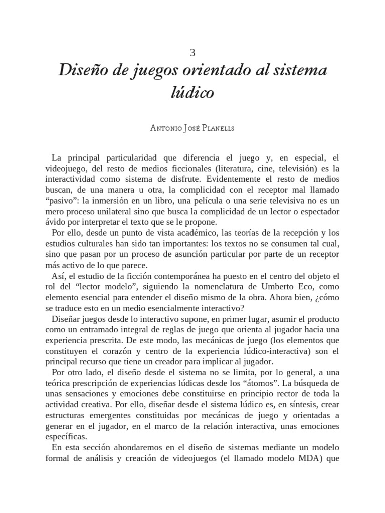 Módulo 1 Diseño de Juegos Orientado Al Sistema Lúdico | PDF | Videojuegos | Diseño de juego