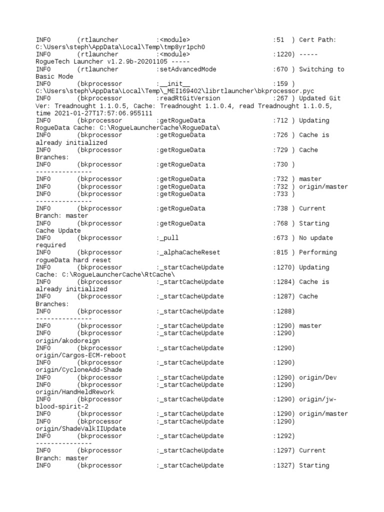 RT Launcher Log | PDF | Computing | Computer Architecture