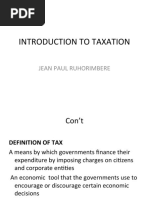 Importance and Role of Taxation | PDF | Taxes | Economic Growth