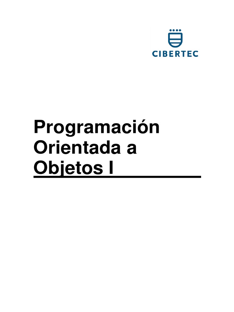 Manual Programación Orientada A Objetos I (1892) | PDF | .NET Framework | Objeto (informática)