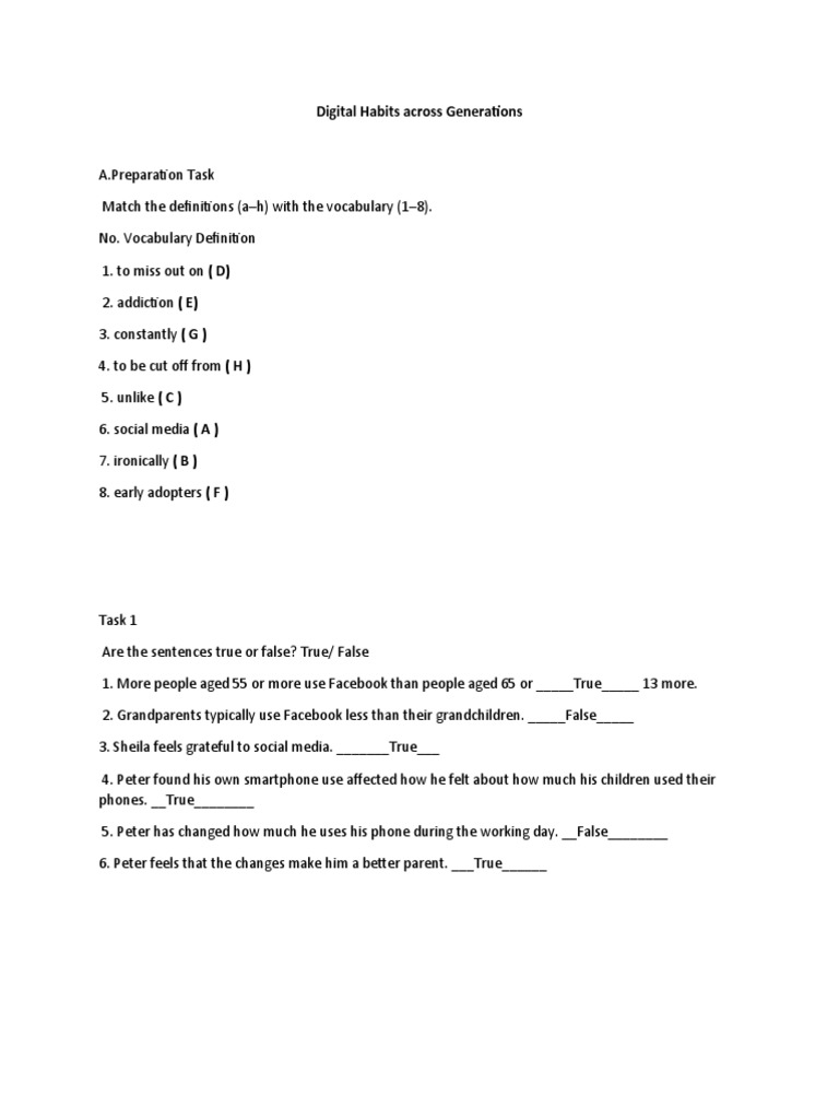 Digital Habits Across Generations | PDF | Social Media | Popular ...