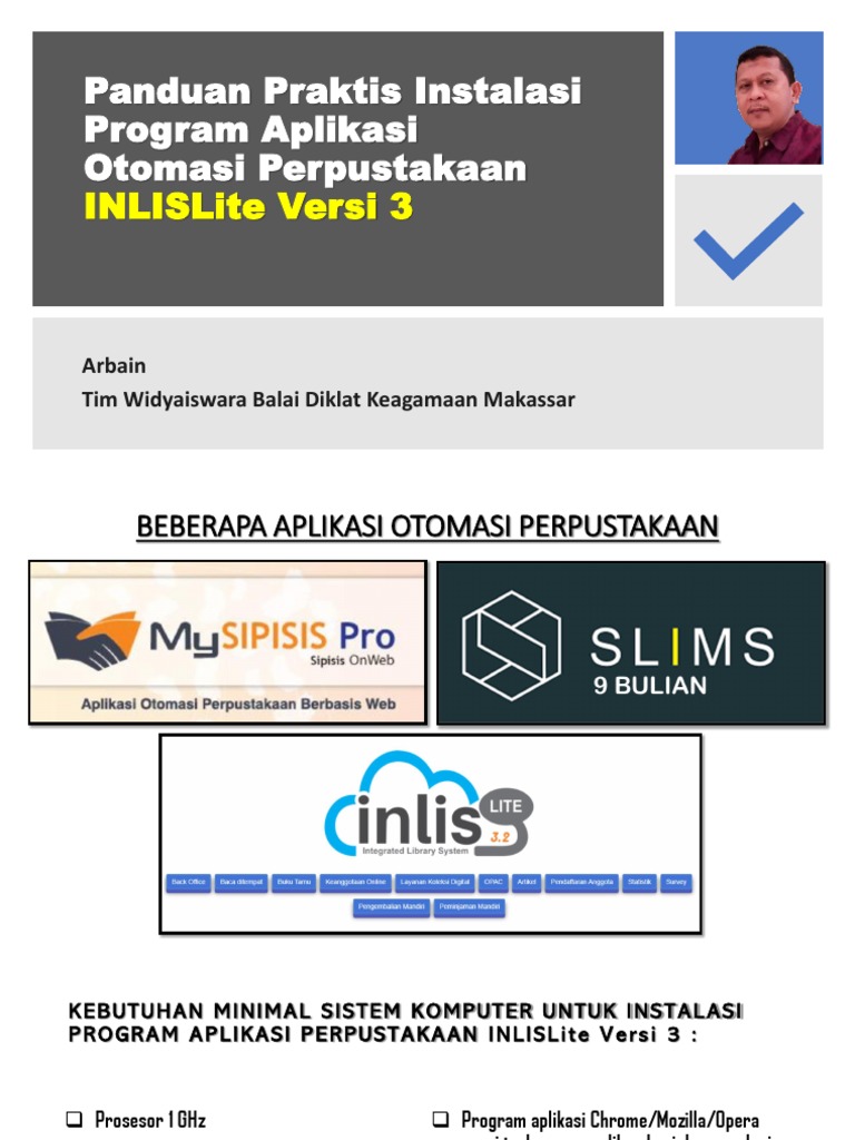 Panduan Instalasi INLISLite Versi 3 | PDF | Komputer