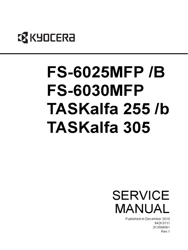 fs-6025mfp 6025mfp-b 6030mfp SM Rev 1 | Download Free PDF | Microsoft ...