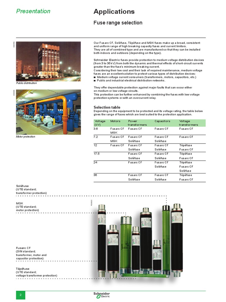 Fusible Fusarc FC | PDF | Fuse (Electrical) | Components