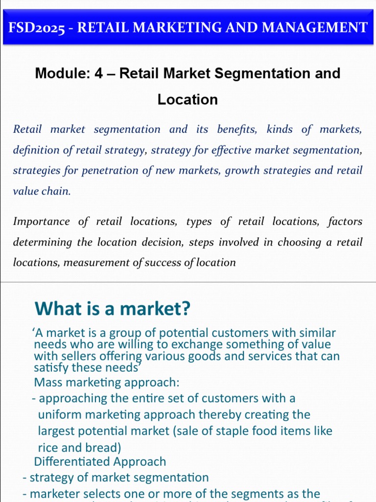 Module 4 - Retail Market Segmentation | Download Free PDF | Retail ...