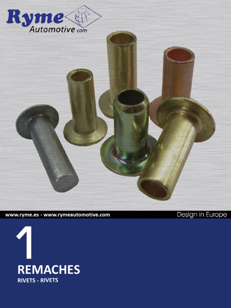 Remaches y Remachadoras Industriales | PDF | Neumático | Tecnología de ...