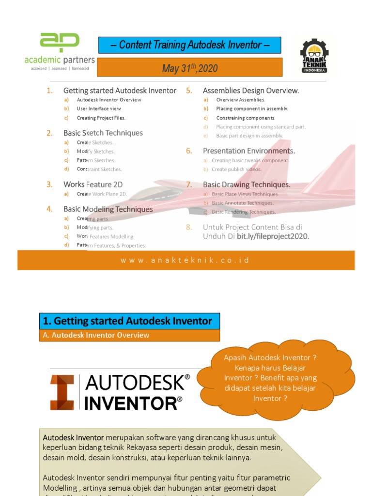 Autodesk Inventor Basic Training | PDF
