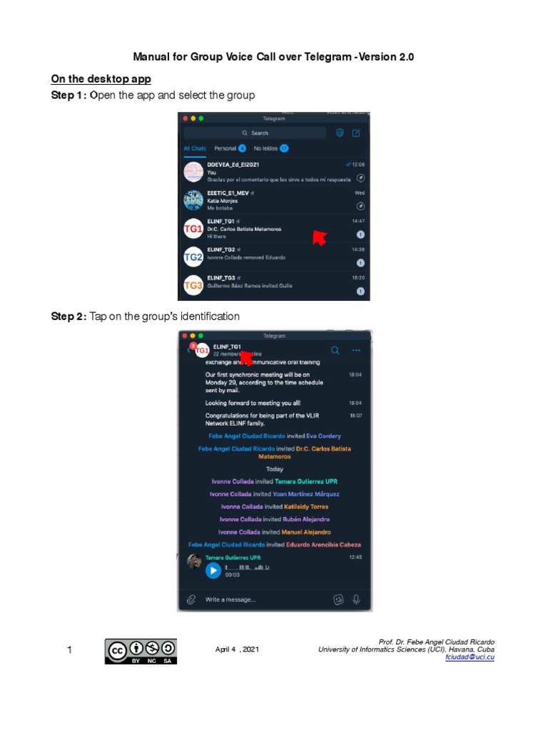 Telegram Group Chat Manual V2 | PDF | Application Software | Computer ...