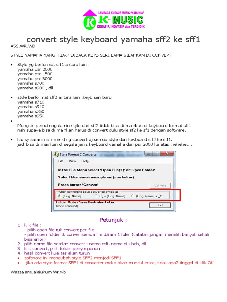 Petunjuk Convert Style | PDF