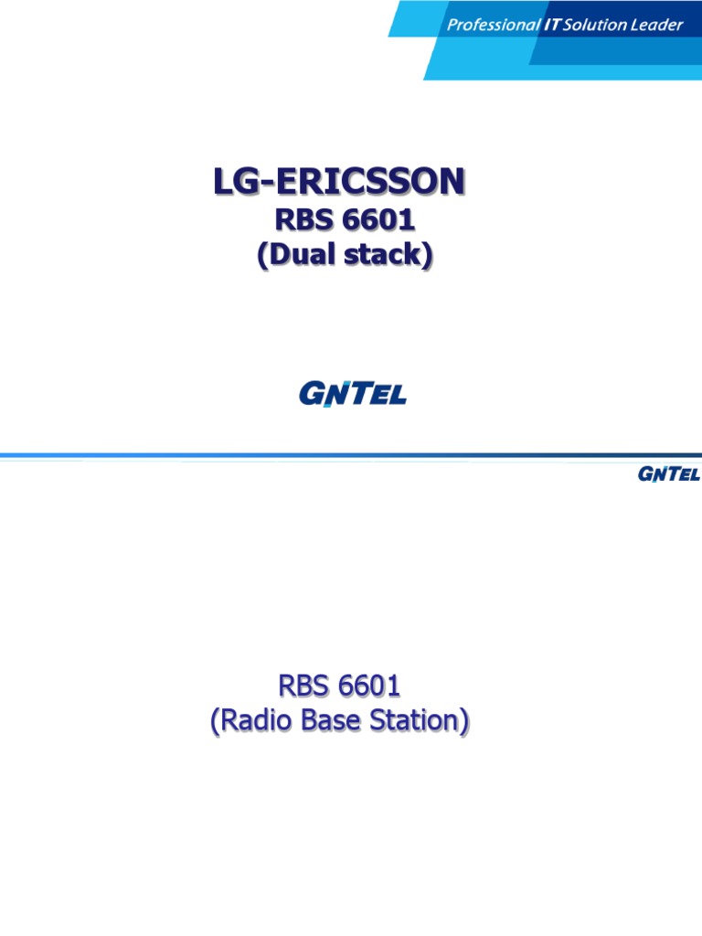 RBS6601 Informacion General | PDF | Computer Network | Computer Science