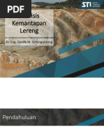 Konsep Dasar Analisis Kestabilan Lereng | PDF