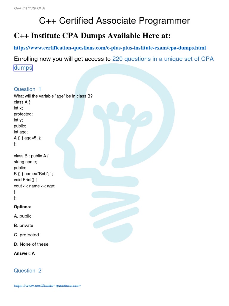 Cpa PDF | PDF | Namespace | C++