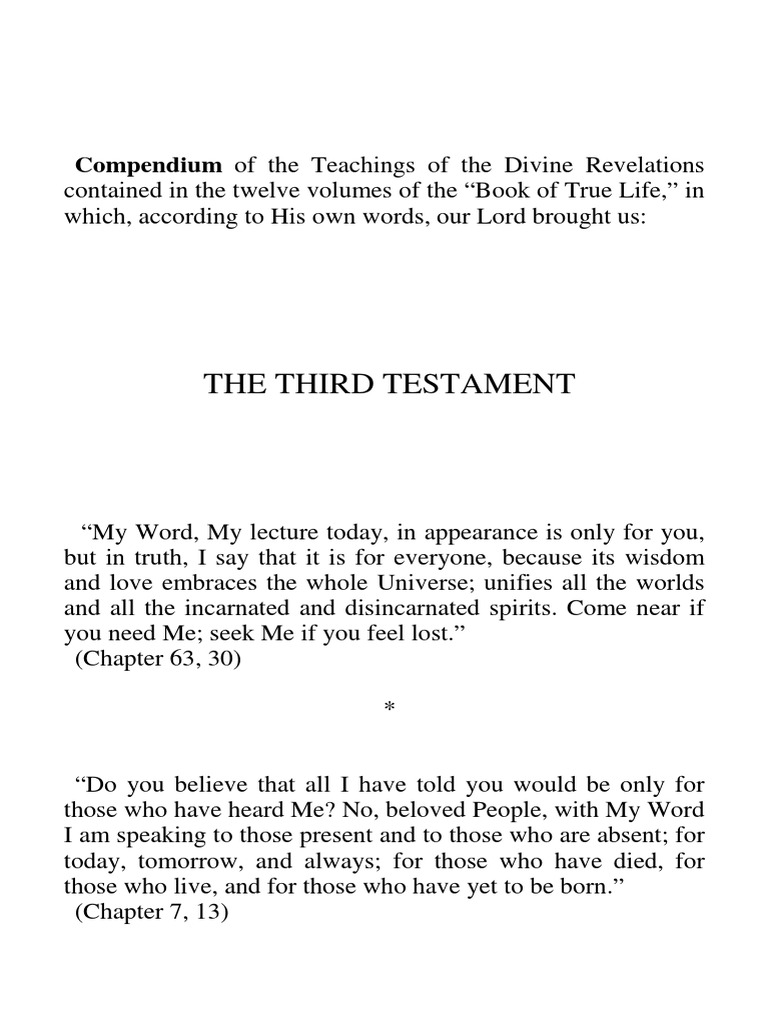 The Third Testament | PDF | Revelation | Jesus