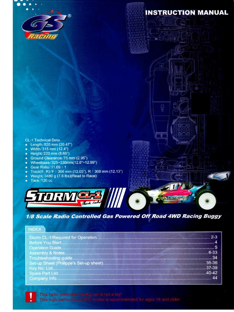 GS Storm CL-1 PRO | PDF | Carburetor | Gear