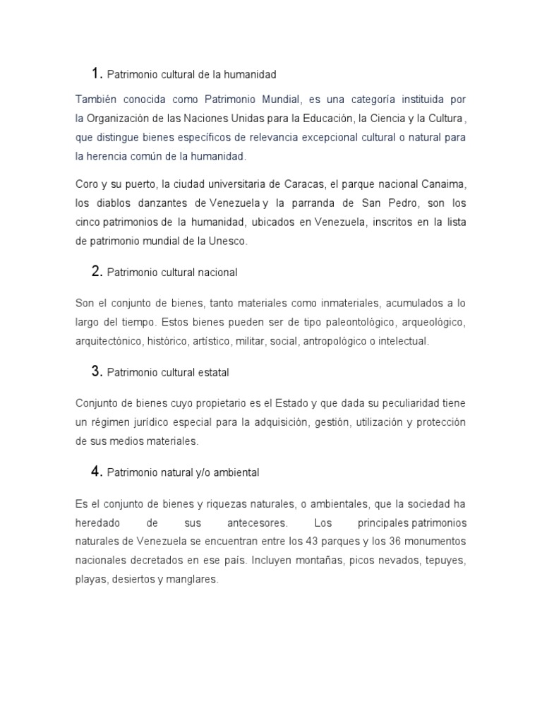 Patrimonio Cultural de La Humanidad | PDF